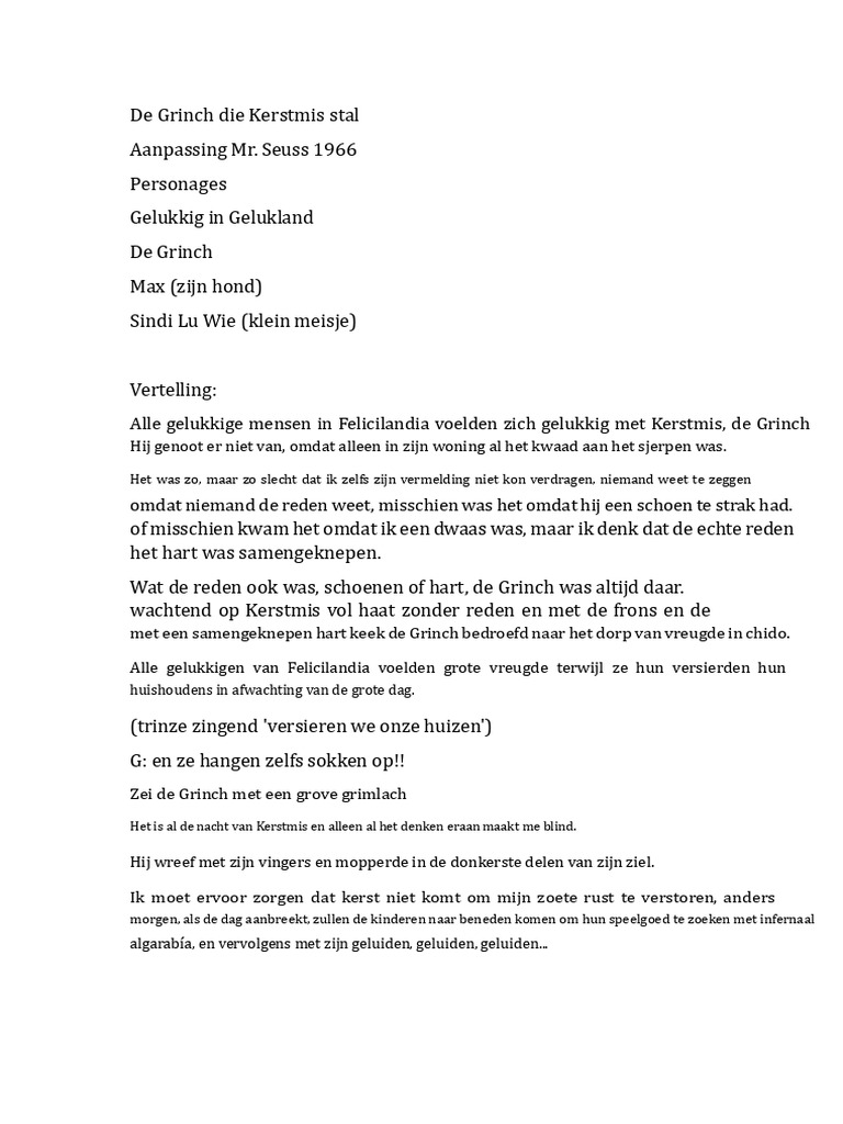Script de Grinch | PDF