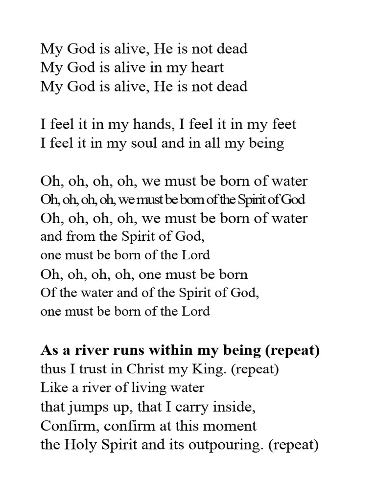 My God Is Alive | PDF