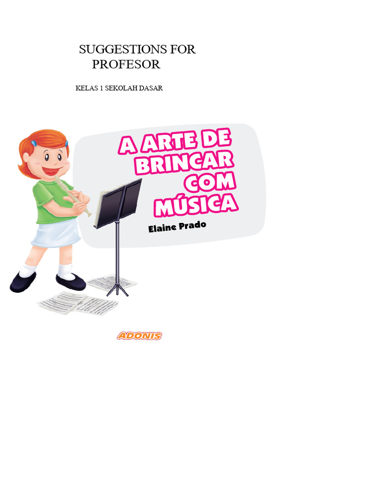 Saran Pelajaran Musik untuk Kelas 1 SD | PDF