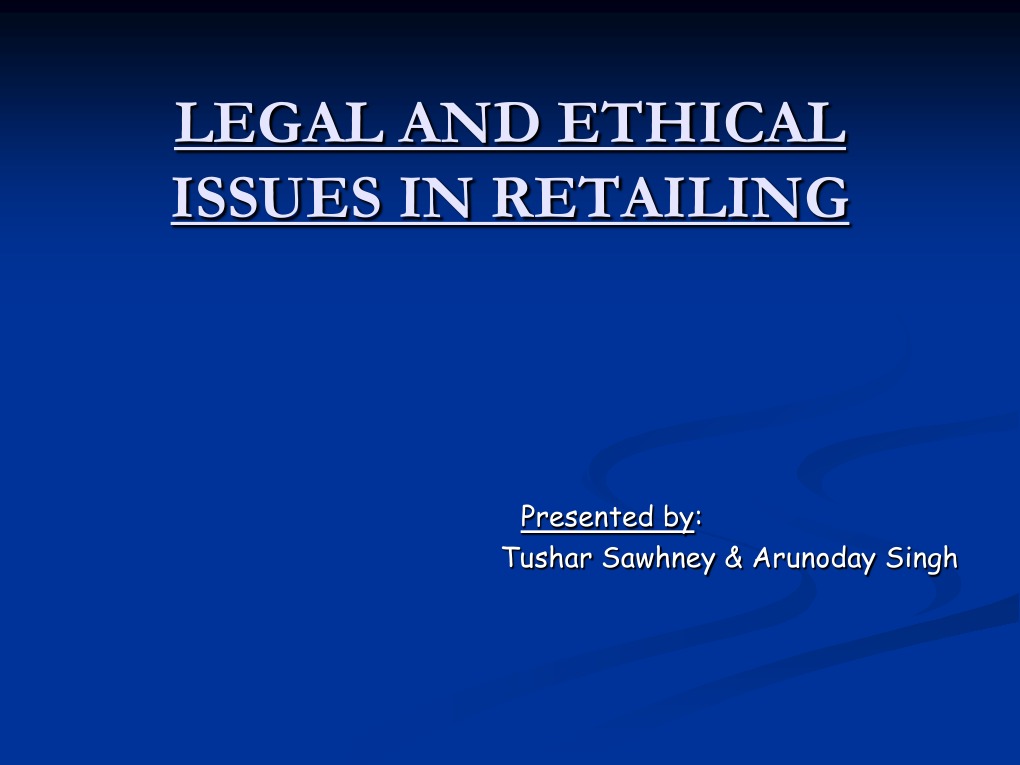 Ethics in RETAIL | PDF | Retail | Sales