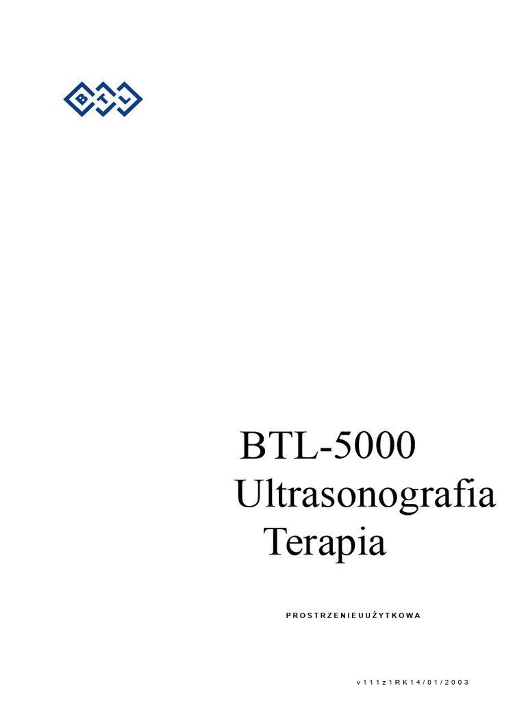 BTL Ultrasound 5000 - Instrukcja Obsługi | PDF