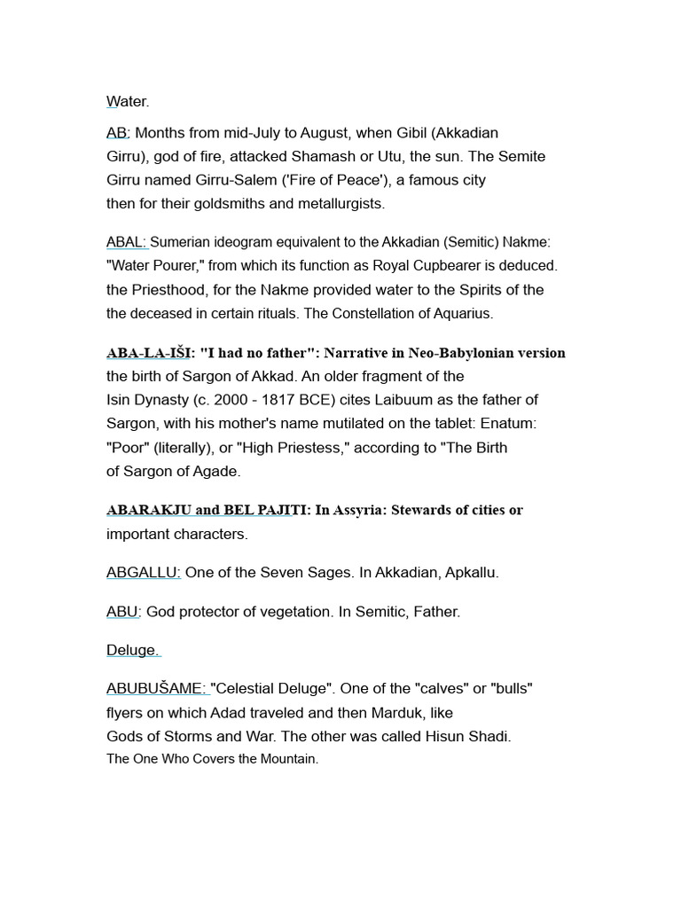 Sumerian Dictionary | PDF | Sumer | Mesopotamian Mythology