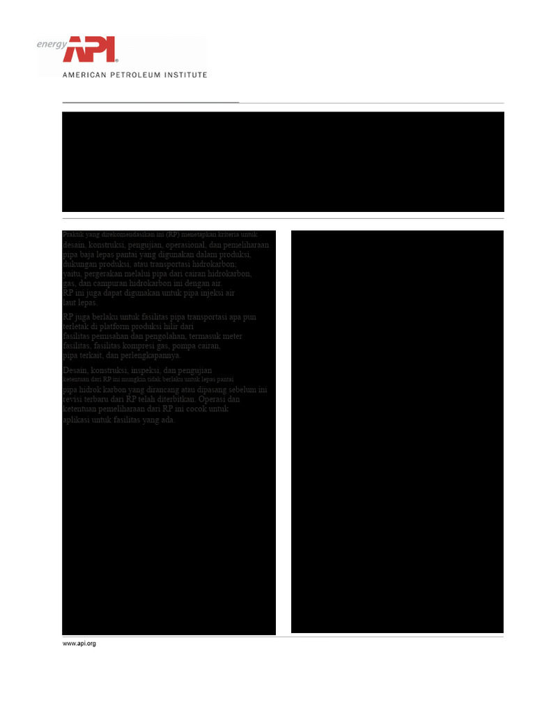Api RP 1111 E5 | PDF