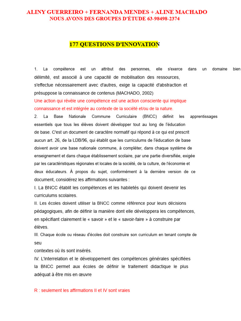 Corrigé de L'examen D'innovation | PDF | Programme informatique ...