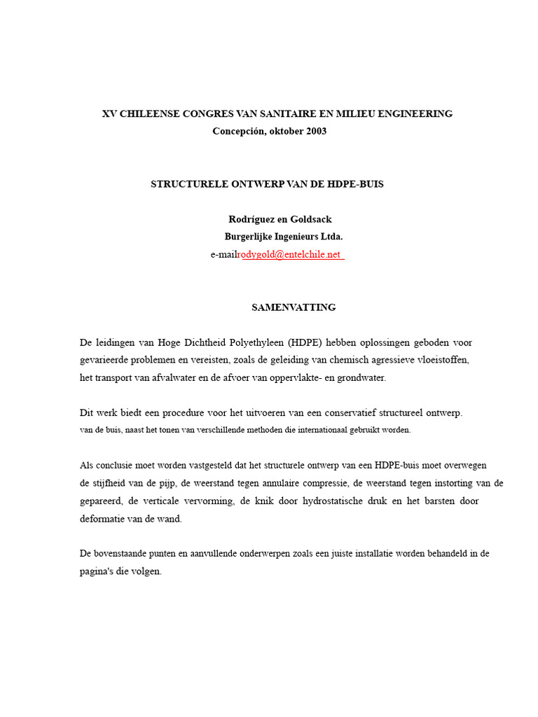 HDPE Buizen | PDF