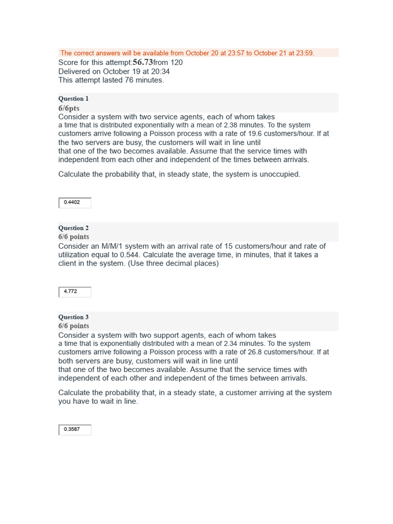 Final Exam - Week 8 Attempt 1 | PDF | Statistical Theory | Scientific ...
