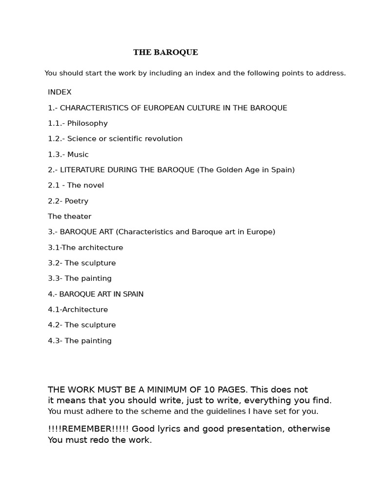 Index for Baroque Work | PDF | Baroque | Sculpture