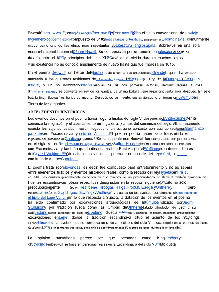 Beowulf | PDF | Beowulf | Geats