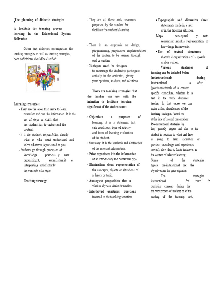 Didactic Strategies for Effective Learning | PDF | Information | Knowledge