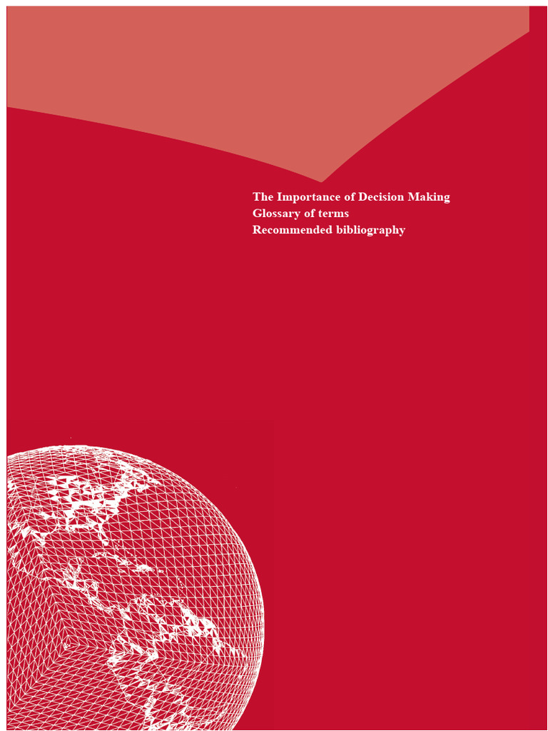 THE IMPORTANCE OF KNOWING HOW TO MAKE DECISIONS, Pilar Martínez Clares ...