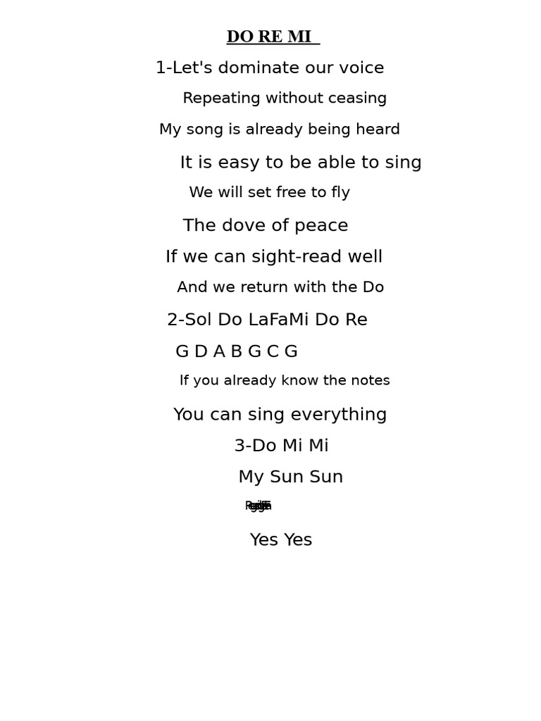 DO RE MI | PDF