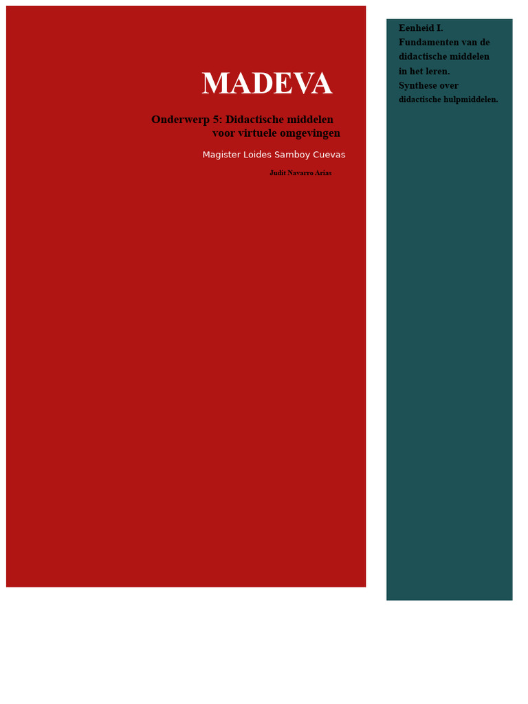 Synthese Over Didactische Middelen en Hun Nut in Het Leerproces | PDF