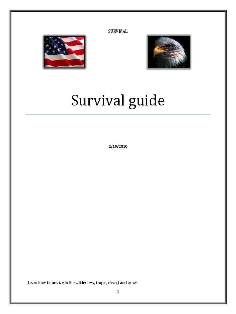 Survival 1 | PDF | Survival Skills | Stress (Biology)