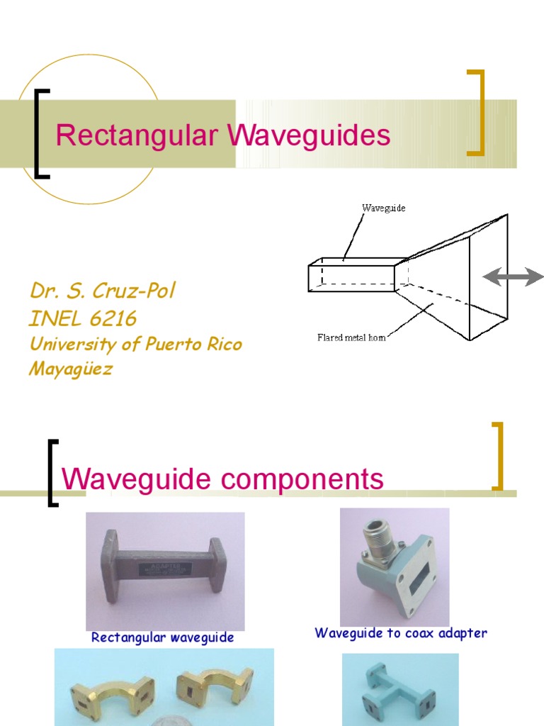 Rectangular Wave Guides Pdf