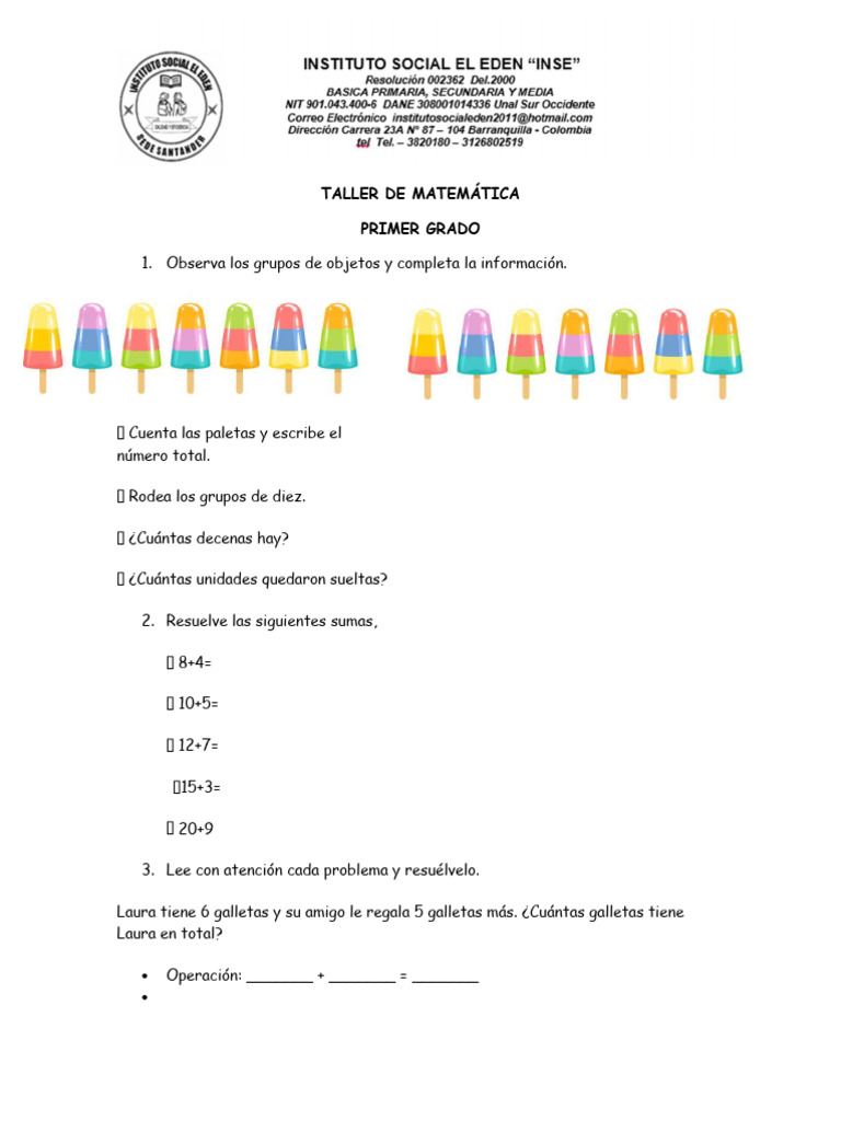 Taller Tercer Periodo | PDF