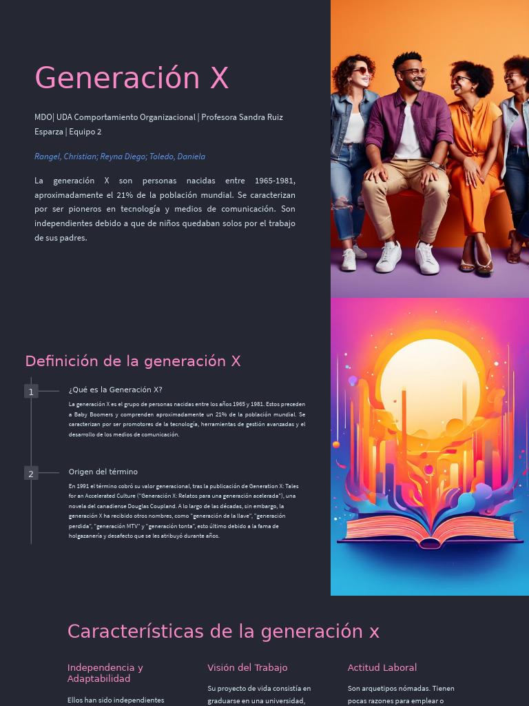 Características y desafíos de la Generación X | PDF | Millennials