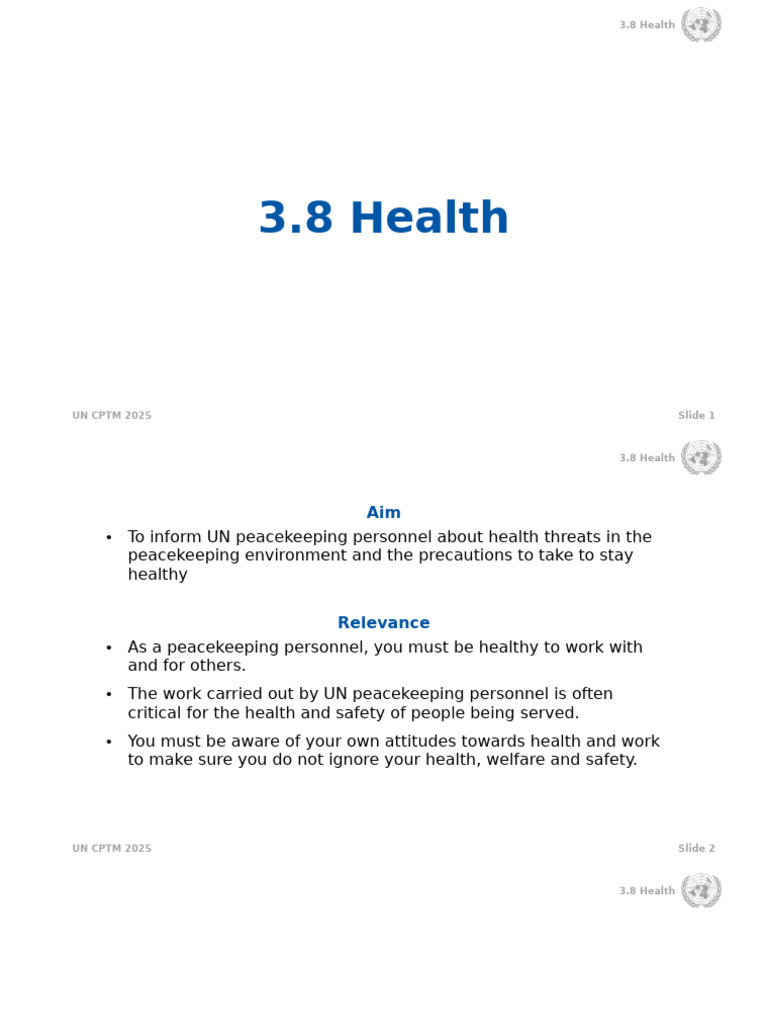 M3 - Lesson 3.8 Health - Slides | PDF | Malaria | Infection