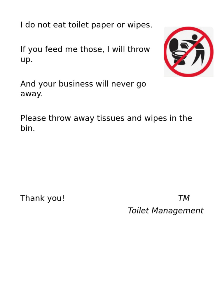 Toilet Sign | PDF