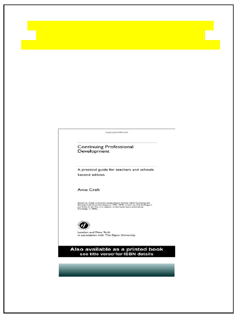 Continuing Professional Development A Practical Guide for Teachers and ...