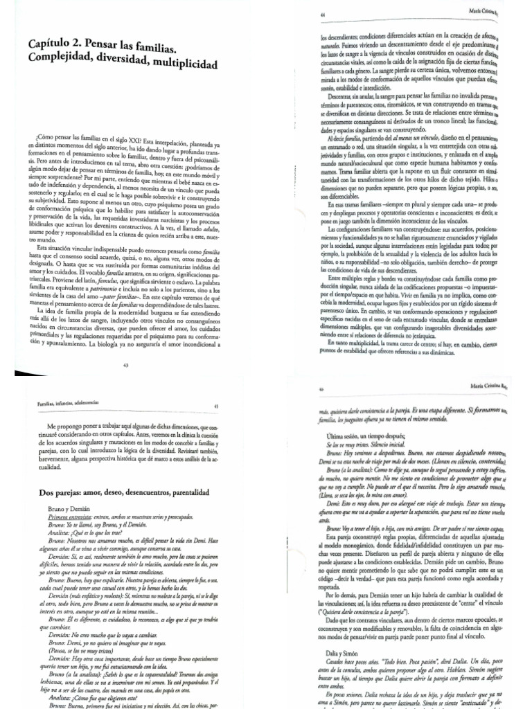 03 - Familias, Infancias, Adolescencias-Rojas - Cap 2 y 4 | PDF