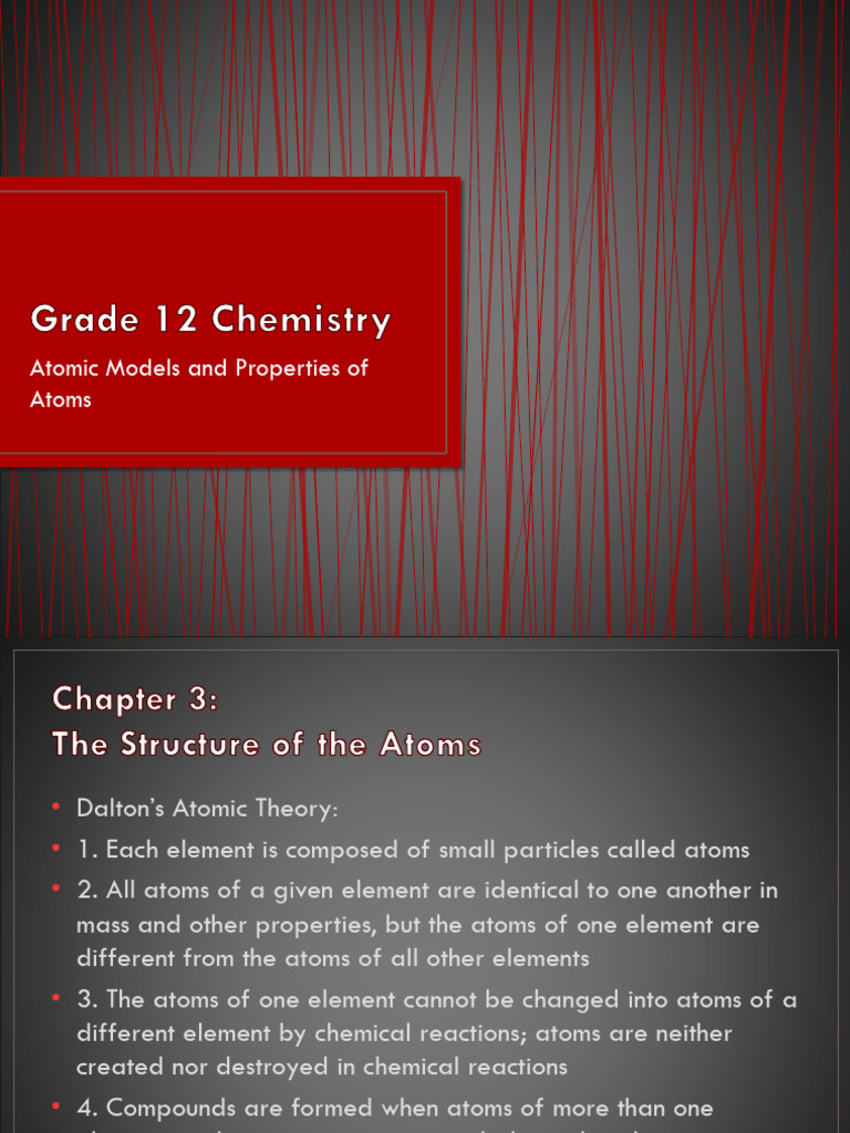 Atomic Models and Structure Overview | PDF | Atoms | Radioactive Decay
