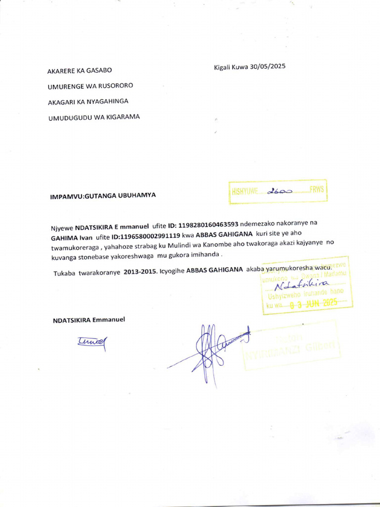 Gutanga Ubuhamya 2 | PDF