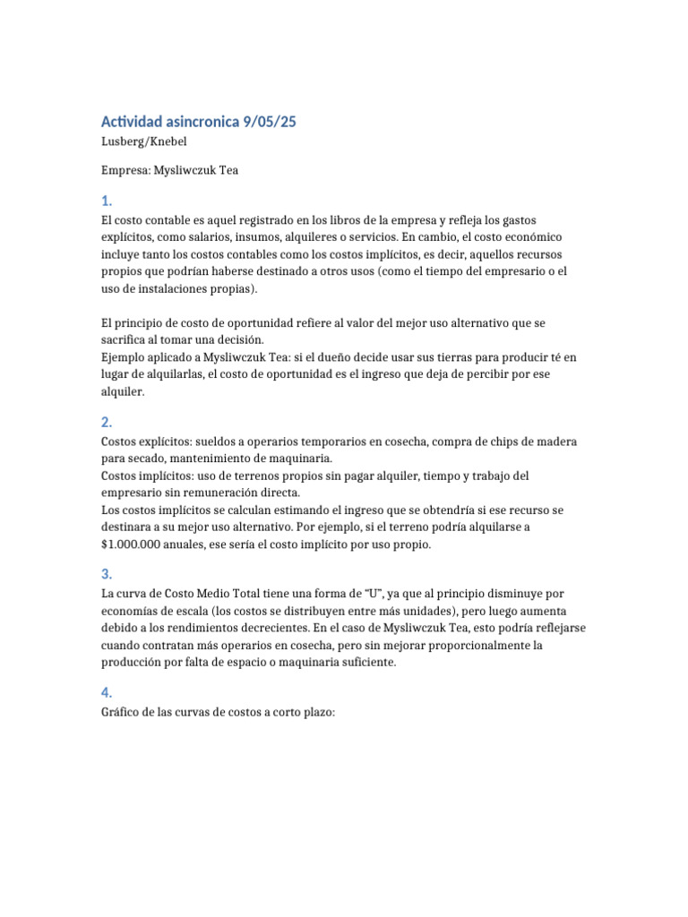 Act Asinc Micro Costos | PDF