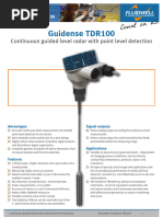 TDR-3000 Guided Wave Radar Overview | PDF | Radar | Transmission Medium