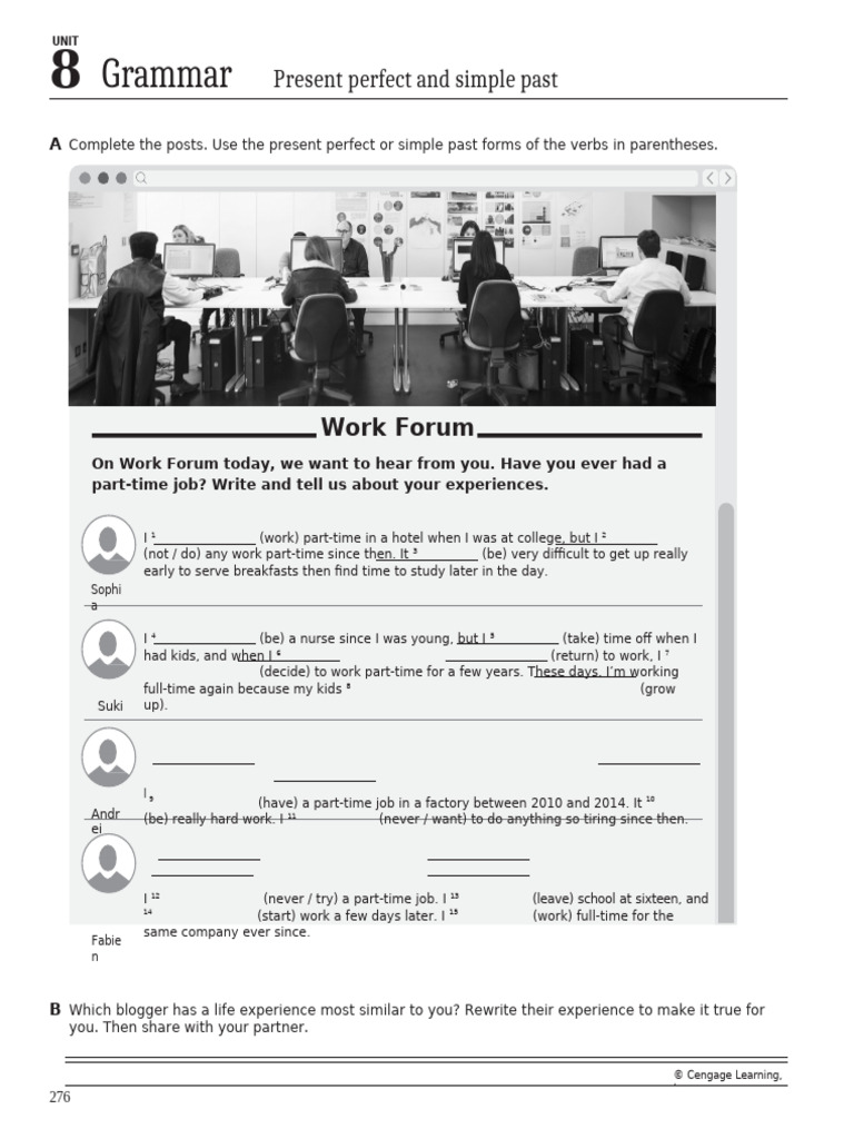 Lesson 8b-Present Perfect VS Simple Past | PDF | Interpretation ...
