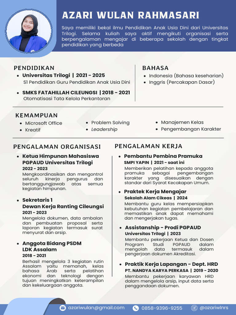 CV Azari Wulan | PDF