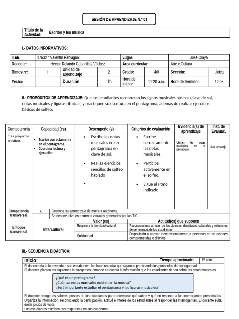 Aprendizaje de Música: Pentagrama y Notas | PDF | Aprendizaje | Musicología