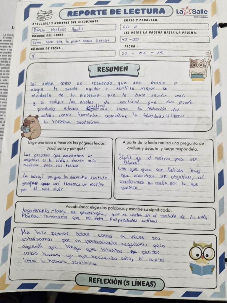 Control de Lectura 8 y 9 | PDF