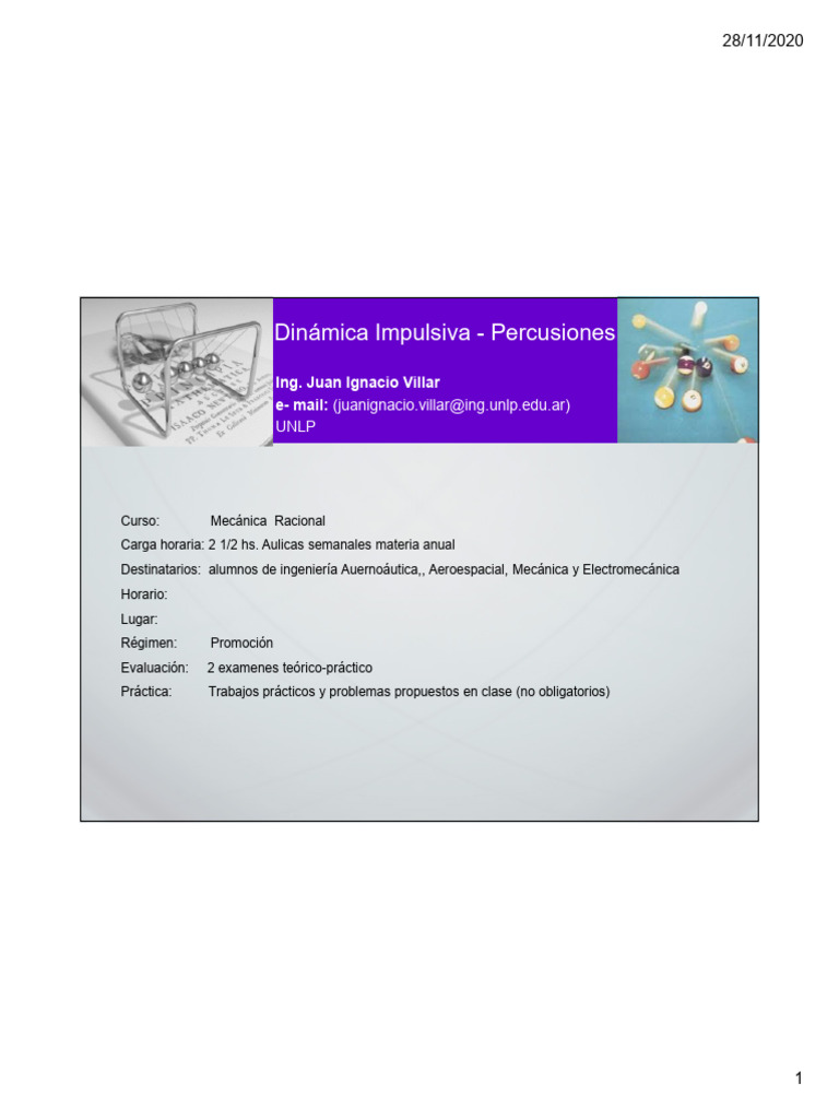 Impulso Virt | PDF | Dinámica (Mecánica) | Mecanica clasica