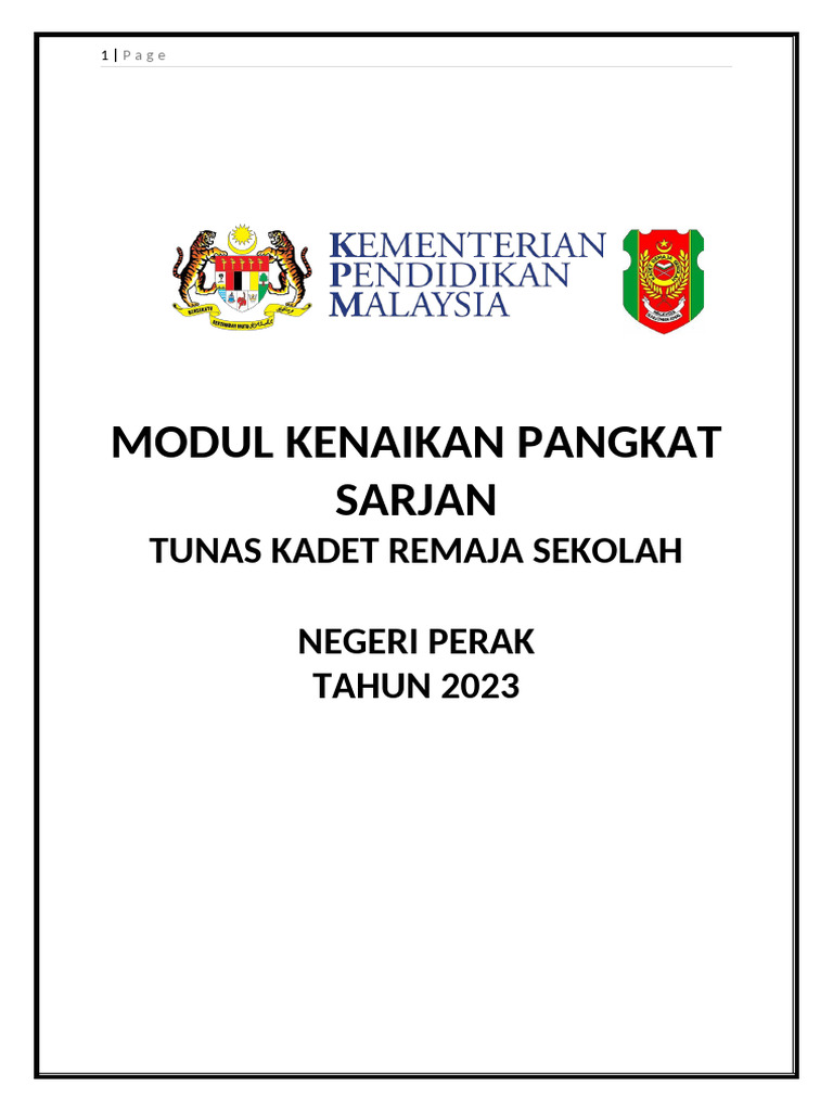 Modul Sarjan TKRS 20223 | PDF