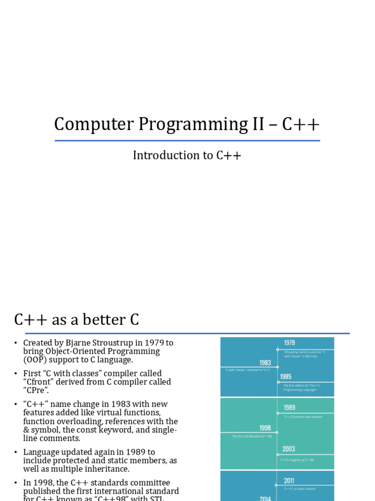 C++ lectures (1) (1) | PDF | C++ | Computer Science