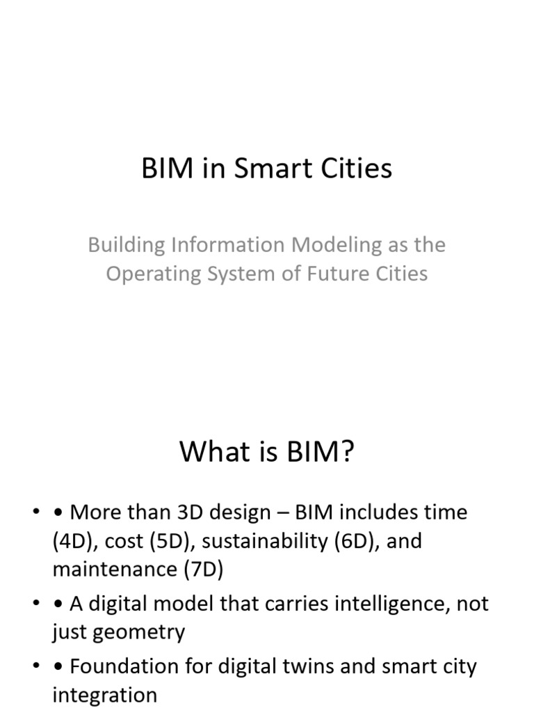 BIM in Smart Cities | PDF