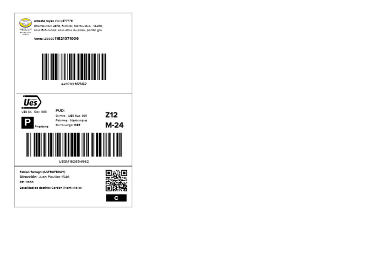 Shipment Labels 250609033537 | PDF