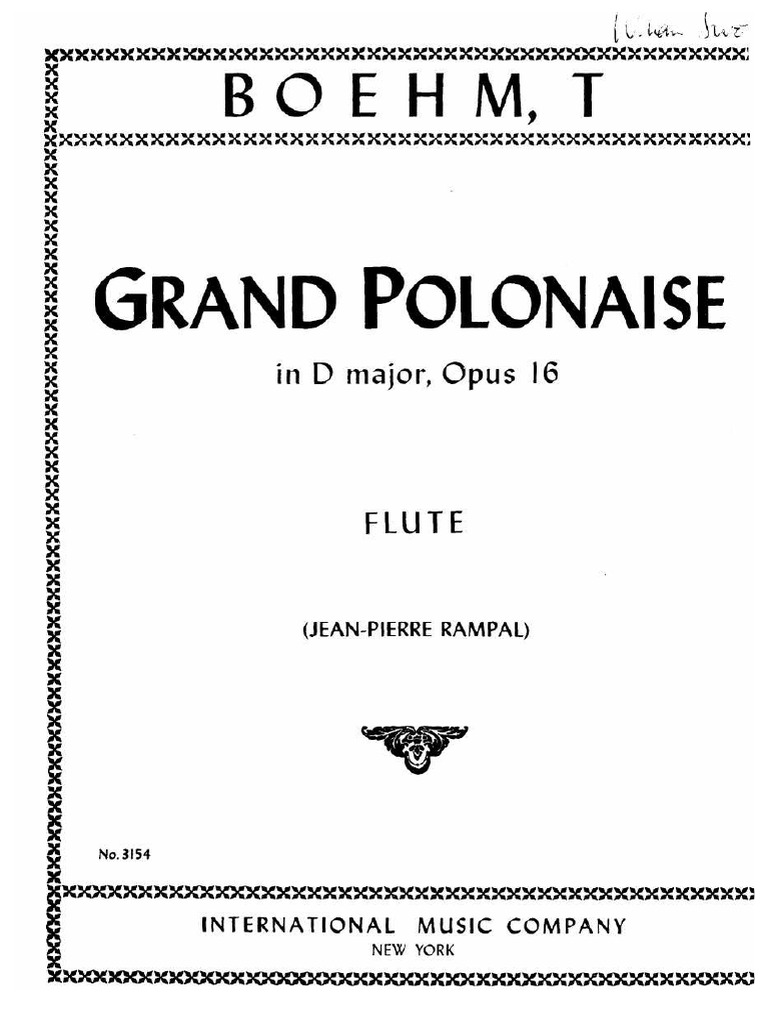 PDF Boehm Grand Polonaise Flute Part PDF Compress | PDF