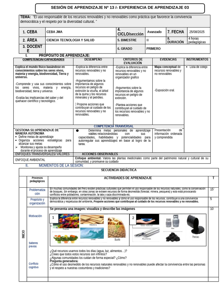 Modelo de Sesión de CTS | PDF | Aprendizaje | Metacognición