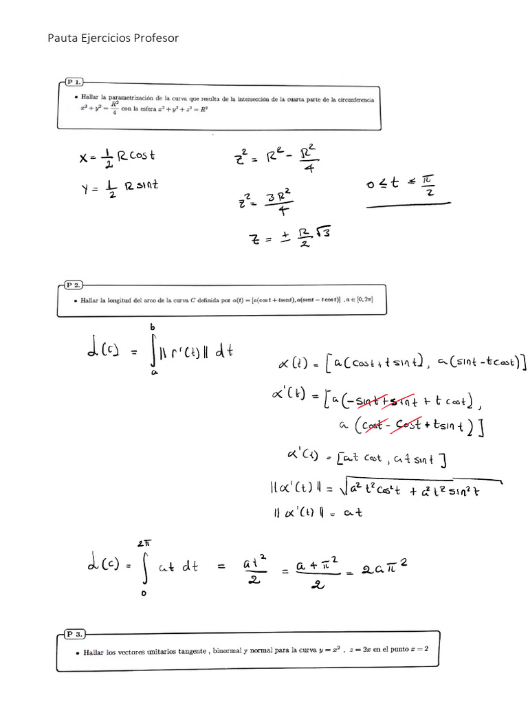 Pauta Ejercicios Profesor | PDF