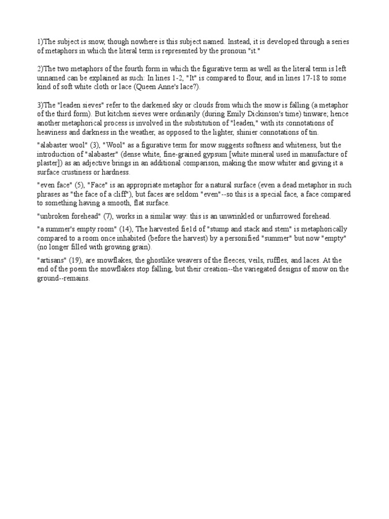 It Sifts From Leaden Sieves - Answers | PDF