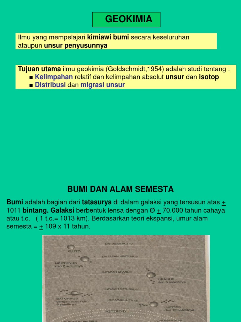 Dasar Proses Geokimia | PDF