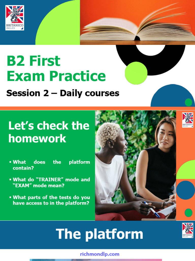 B2 First Exam Practice: Speaking Test Guide | PDF | Linguistics | Learning