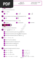 Série D'exercices - Math - Complexes - Bac Technique (2017-2018) MR Slimen Lazher | PDF | Nombre ...