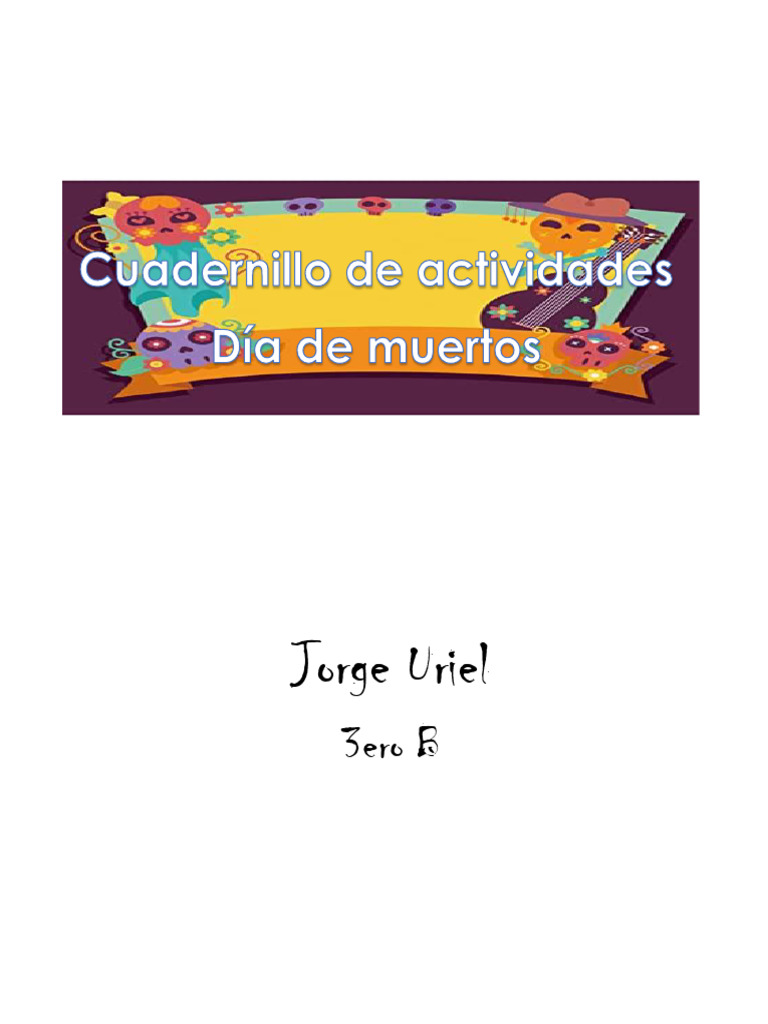 Actividades Día de Muertos para Niños | PDF