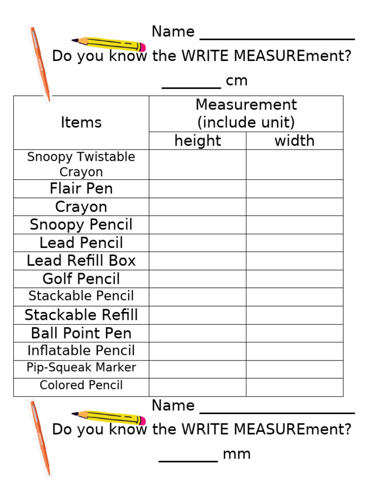 Do You Know The Write Measurement CM MM | PDF
