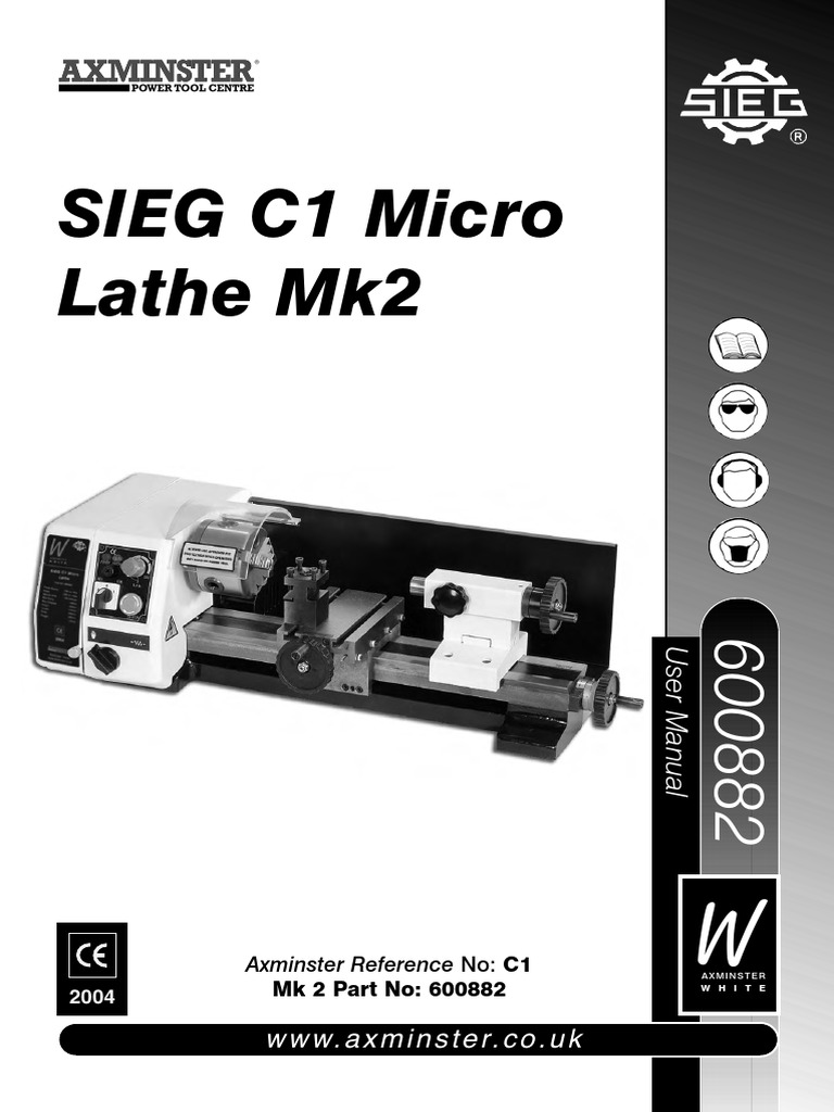 SIEG C1 Micro Lathe Mk2 User Manual | PDF | Mechanical Engineering ...