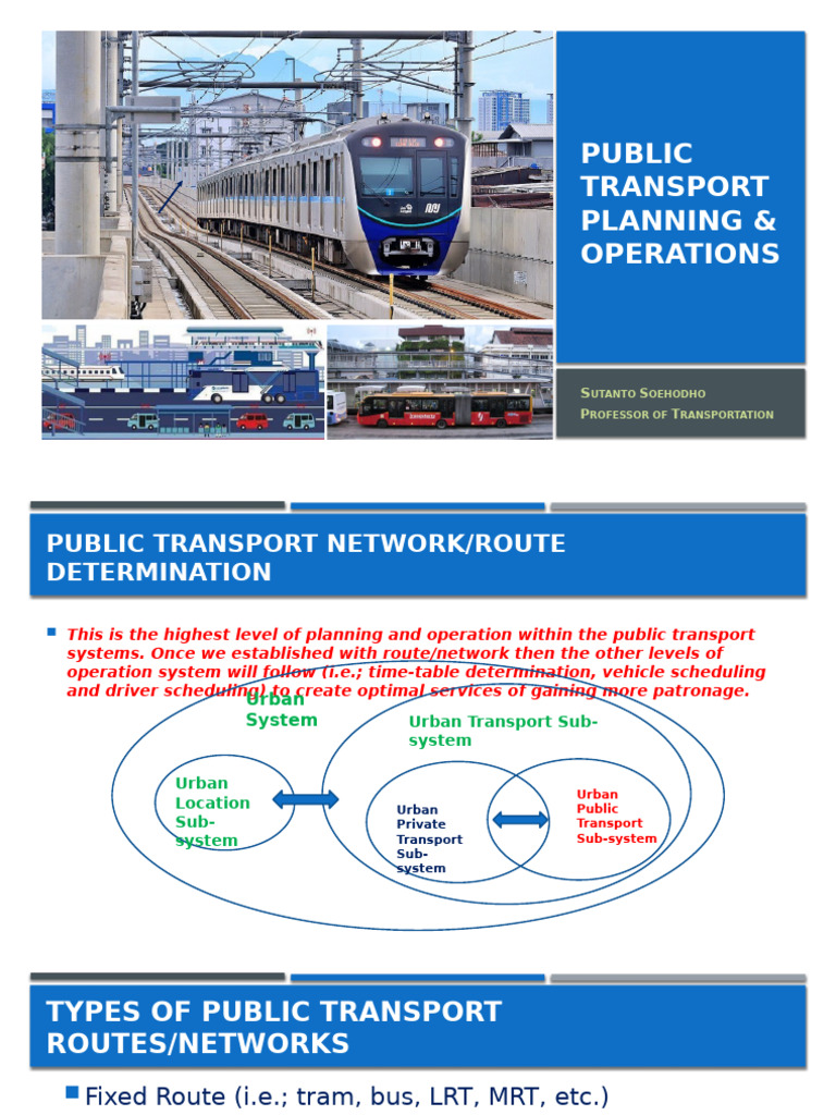 Public Transport Route Development Guide | PDF | Public Transport ...