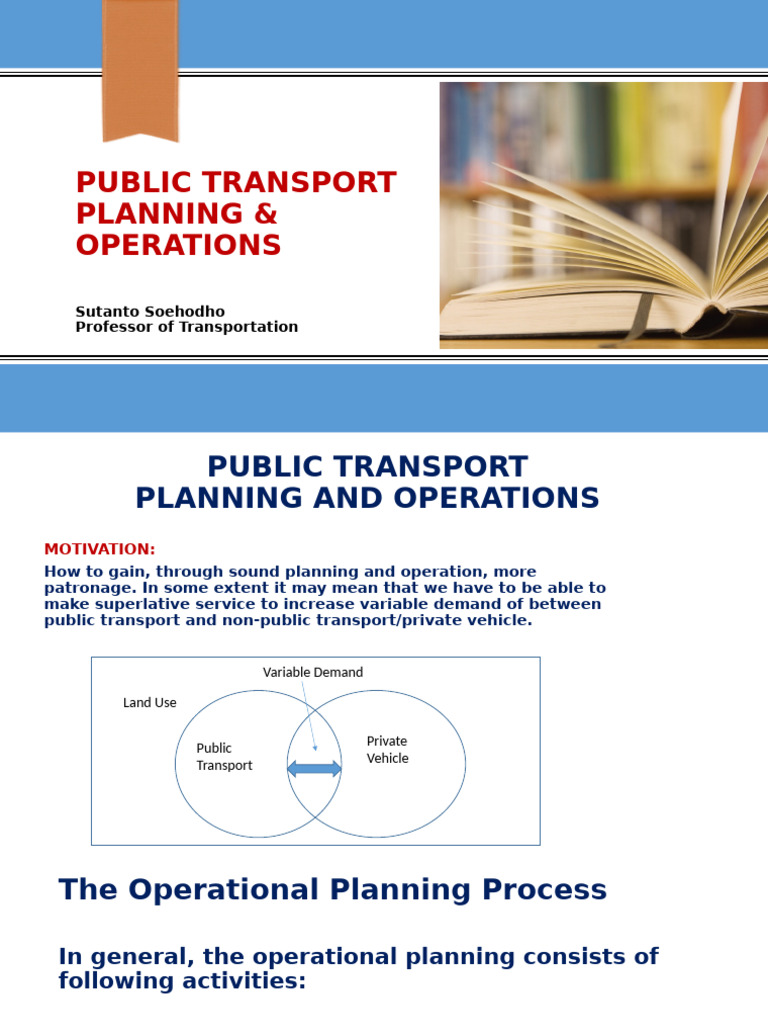 2-PT Planning and Operation | PDF | Public Transport | Transport