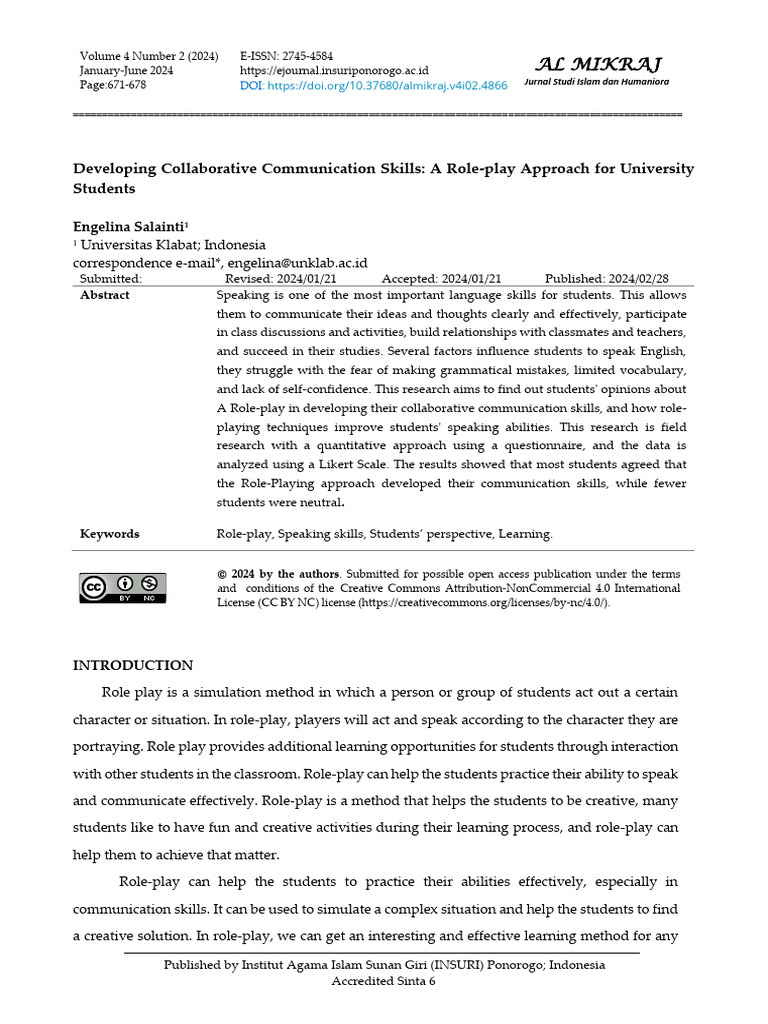 Developing Collaborative Communication Skills A | PDF | Learning ...